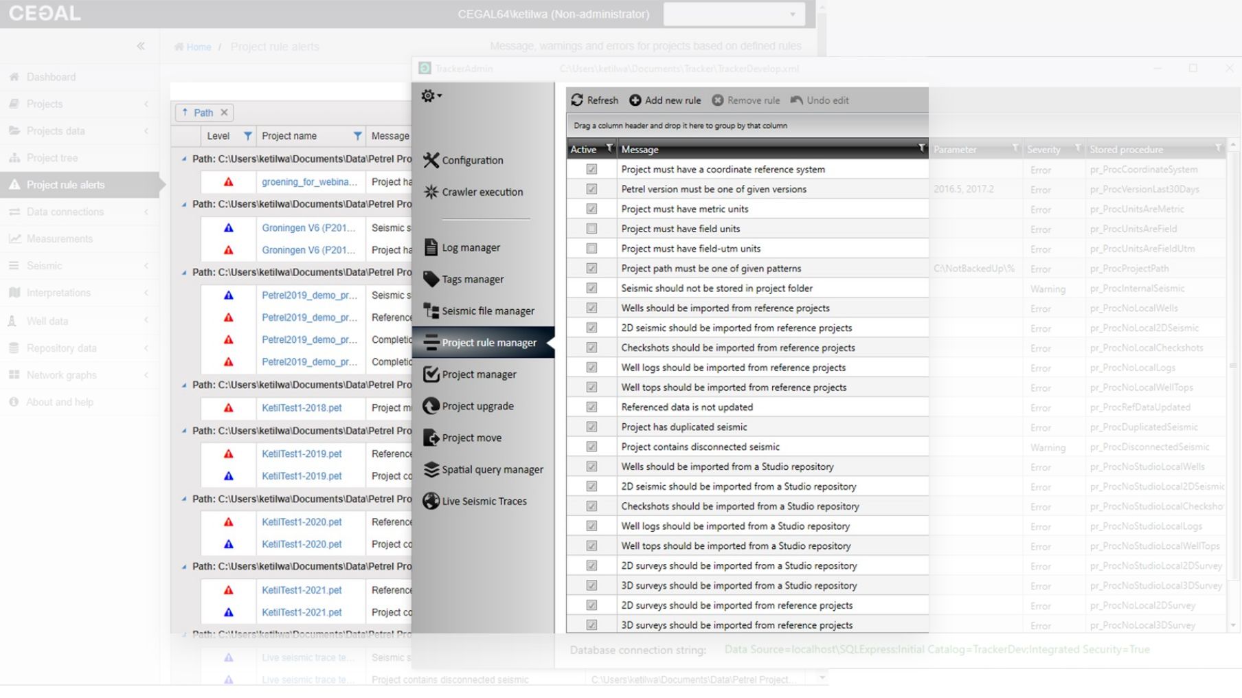Blueback Project Tracker | Cegal